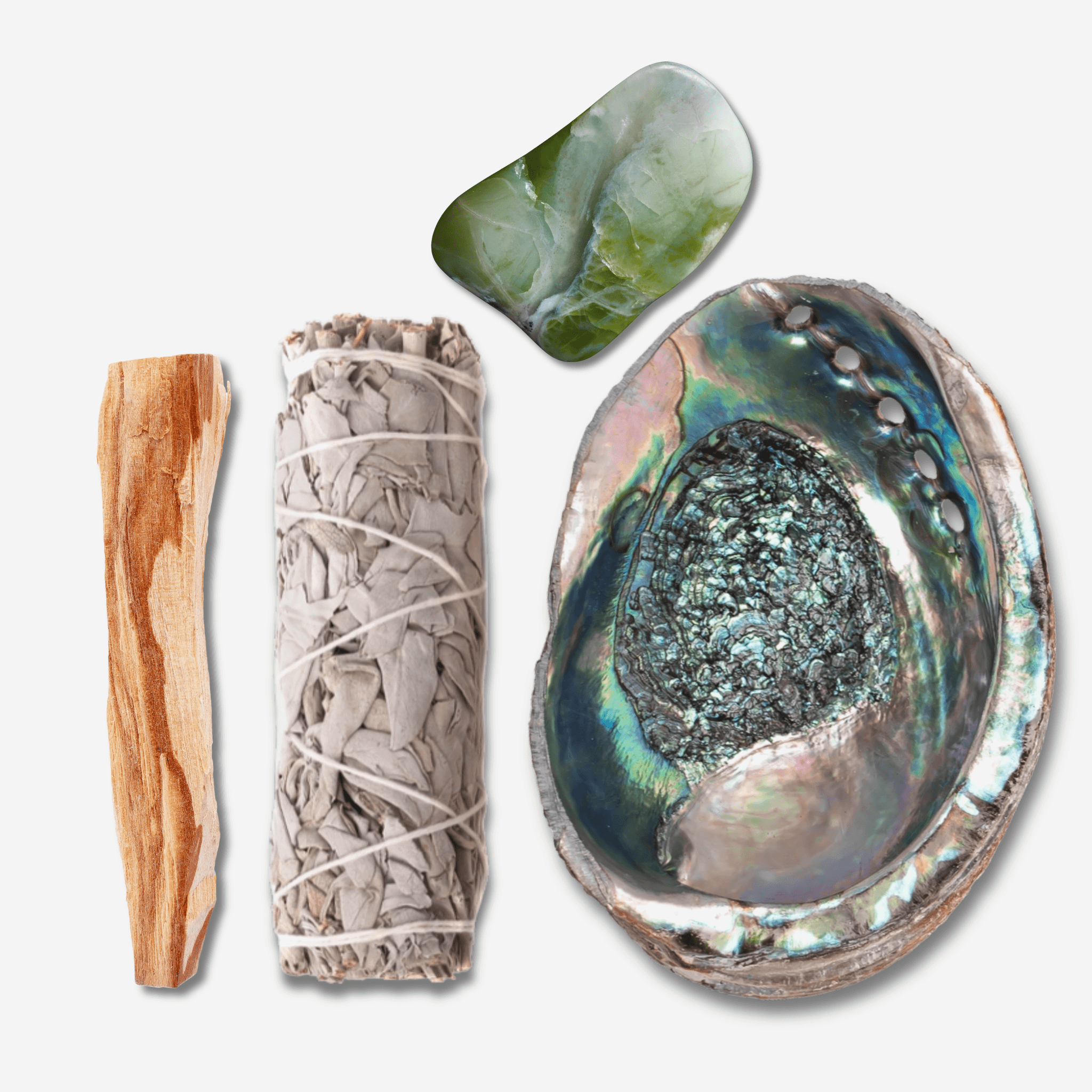 Growth Ritual Set | Serpentine Crystal, Sage & Palo Santo – Good Time ...